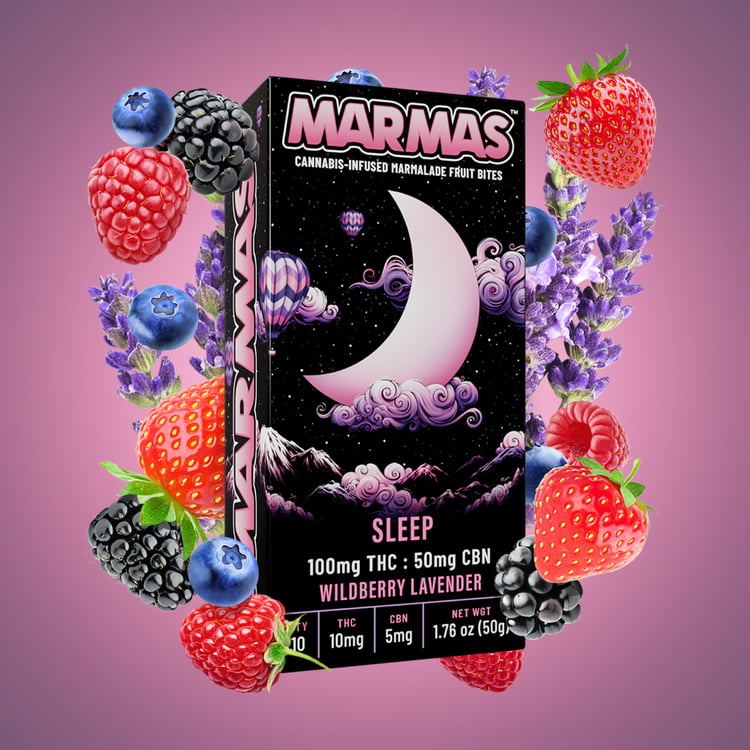 Marmas 2:1 Sleep Wildberry Lavender 50mg/100mg 10pk (CBN/THC) Marmas - Uncle Ike's Cannabis ...